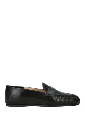 STUART WEITZMAN Leather Loafers - Black