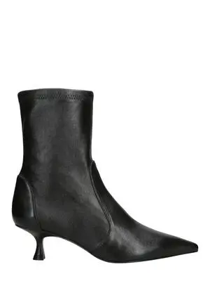 STUART WEITZMAN Leather Naomi Ankle Boots - Black