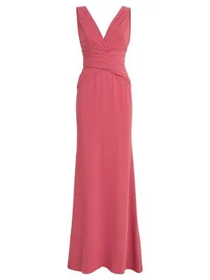 Zuhair Murad V-neck Criss-cross Gown - Pink