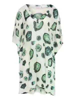 BRIGITTE Graphic-print Kaftan - Esmeraldas