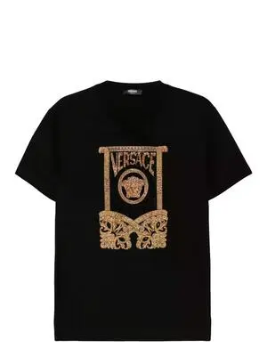 VERSACE Crystal-embellishment T-shirt