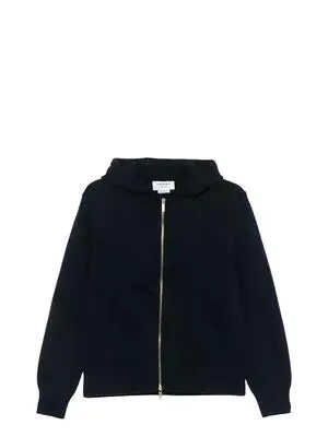 Thom Browne Goose-intarsia Zipped Hoodie - Black