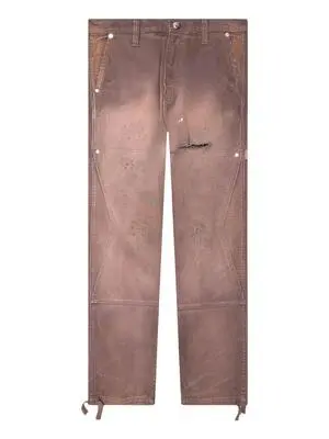 Rhude Reza Denim Double Knee Pant - Brown