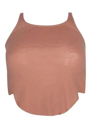 Rick Owens Basic Cropped Tank - Pink