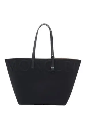 Moncler Small Twill Tote - Black