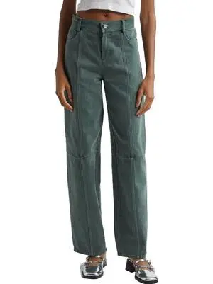 Stine Goya High-waist Straight Leg Jeans - Dark Green