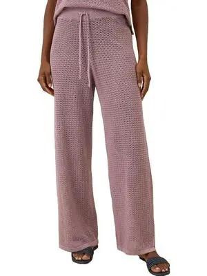 PACT Beachside Linen Pant Lavender Haze
