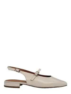 AMIE RAFA Athena Mary Jane Flats Off-white