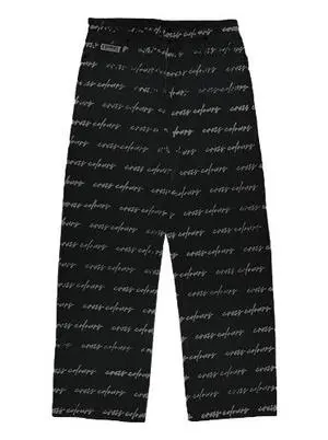 CROSS COLOURS Signature Print Wide Leg Jeans - Vintage Black