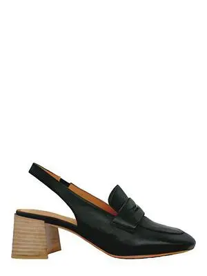 AMIE RAFA Glasgow Leather Mules Black