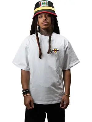 CROSS COLOURS Livin Phat T-shirt - White