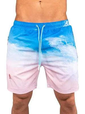 MACEOO Swim Lion Beach Swim Trunks - Blue