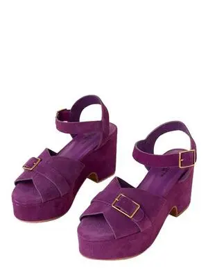 Charlotte Stone Raf Platform Sandal Crocus
