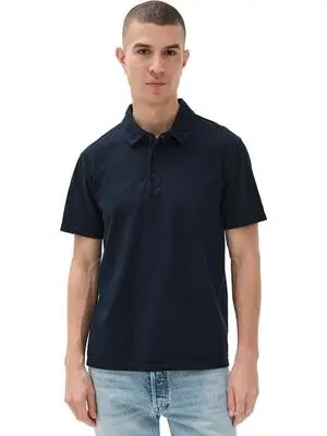 Vince Garment Dye Polo - Washed Coastal