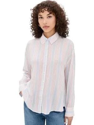 DAZE Striped Button-Down Shirt