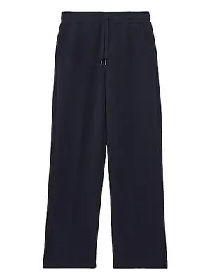 REISS Jemma Wide-leg Stretch-jersey Jogging Bottoms - Navy