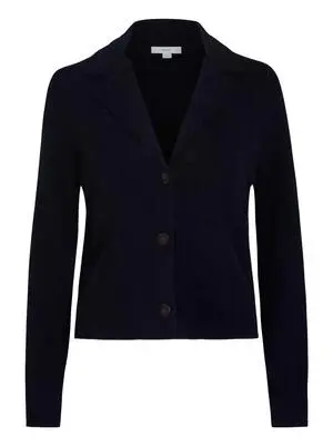 Vince Buttoned Collar Cardigan - Black