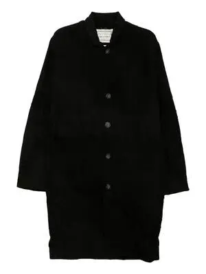 By Walid Lace Patchwork Pacho Coat - Black