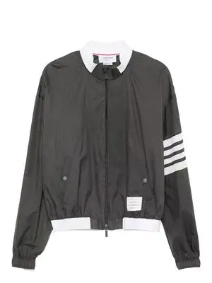 Thom Browne 4-bar Stripe Lightweight Jacket - Grey