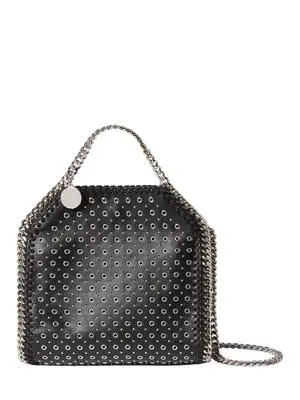 Stella McCartney Falabella Eyelet-studded Mini Tote Bag - Black