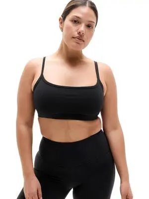 Athleta Square Neck Bra D-dd - Black
