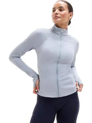 Athleta Salutation Ribbed Jacket 2.0 - Blue Star