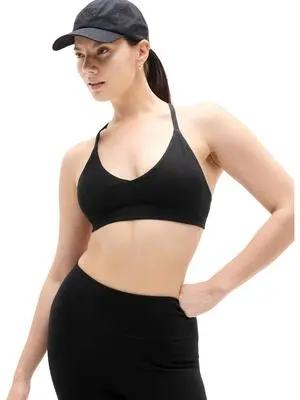 Athleta Intuition Cotton Sports Bra A-c - Black