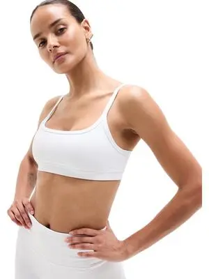 Athleta Square Neck Bra A-C Bright White