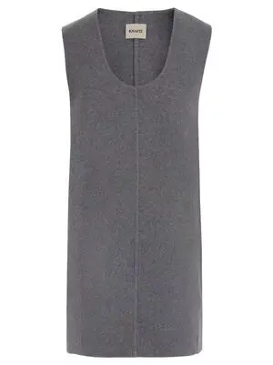 Khaite Sleeveless Wool Dress - Grey