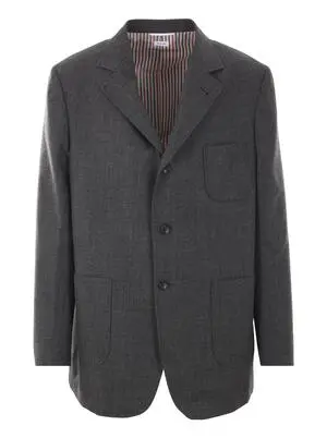 Thom Browne Single-breasted Jacket - Dark Gray