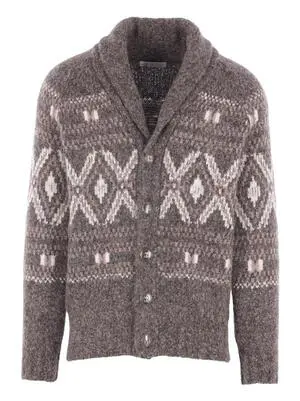 Brunello Cucinelli Cardigan - Moor+panama+nut
