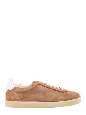Brunello Cucinelli Suede Leather Sneakers - Beige