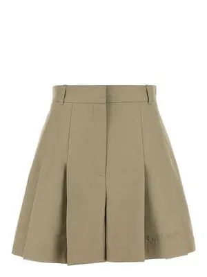 Alexander McQueen Wide Leg Trousers Beige