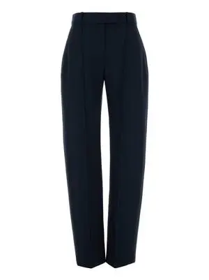 Alexander McQueen Wide Leg Trousers Navy