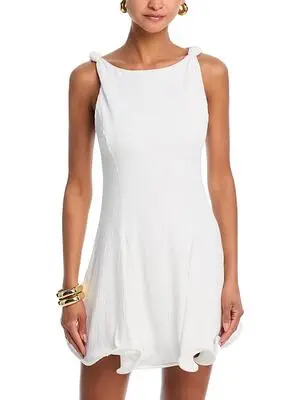 Line & Dot Celesta Mini Dress - White Multi