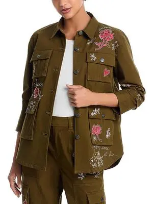 Cinq À Sept Desert Rose Vera Jacket - Dark Olive/multi