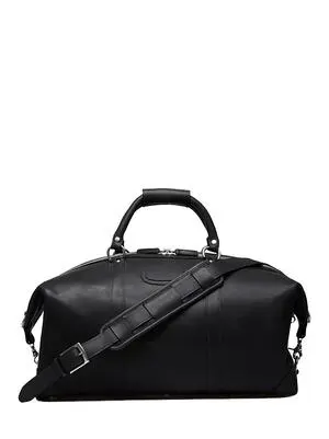 KORCHMAR Twain Leather Weekender Duffel Bag - Black