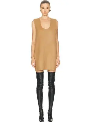 Khaite Nyona Wool Dress Camel