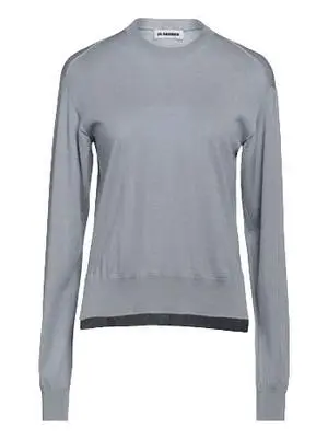 JIL SANDER Sweater Slate Cashmere Virgin Wool Silk - Blue