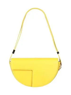 Patou Saddle Leather Shoulder Bag - Yellow