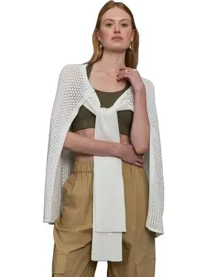 HERSKIND Gabrielle Knit Cape - Creme