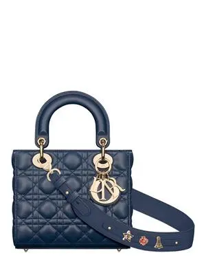 Dior Dior Oblique Embroidered Book Tote Blue