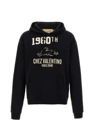 Valentino Garavani Printed Hoodie - Black