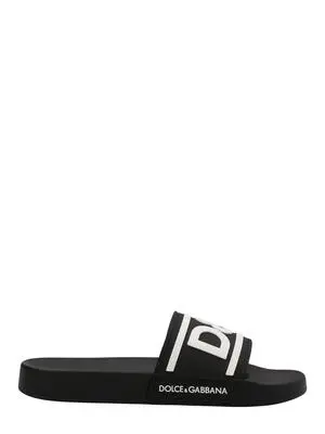 Dolce & Gabbana Logo Slides - White/black