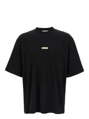 Marni Logo Patch T Shirt - Black