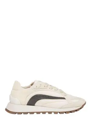 Brunello Cucinelli Suede Runners - White