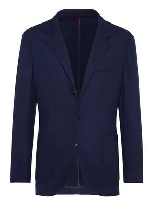 Brunello Cucinelli Cashmere Single-breasted Jacket - Blue