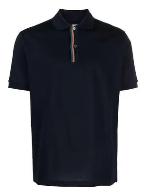 Paul Smith Signature Stripe Cotton Polo Shirt - Blue