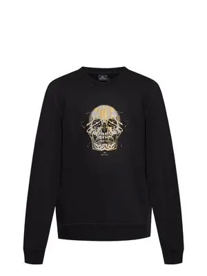 Paul Smith Printed Cotton Sweatshirt - Black