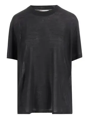 ARMARIUM Wool T-shirt With Logo - Black